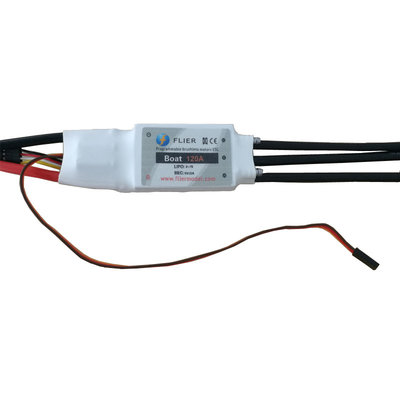 3-7S 120A RC Boat ESC Vinyl Material 5V/2A ESC Electronic Speed Controller